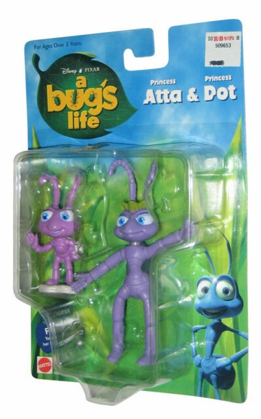 Disney Pixar a Bug's Life Princess Atta & Dot Mattel Figure Set Vintage ...