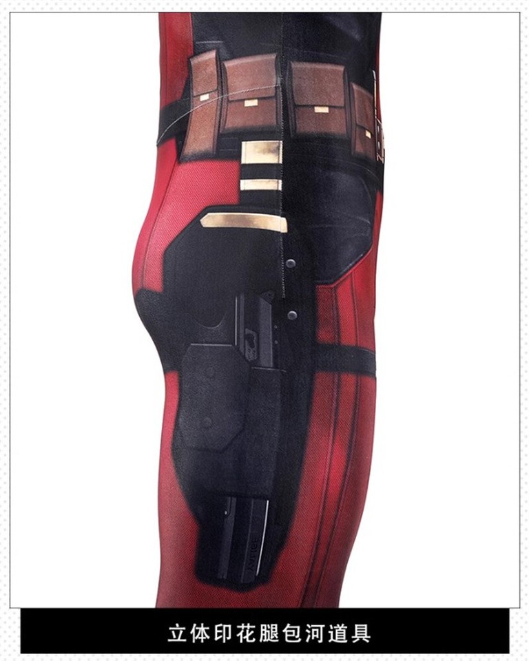 Marvel Deadpool 3 Wade Winston Wilson Cosplay Costume Suit Halloween ...