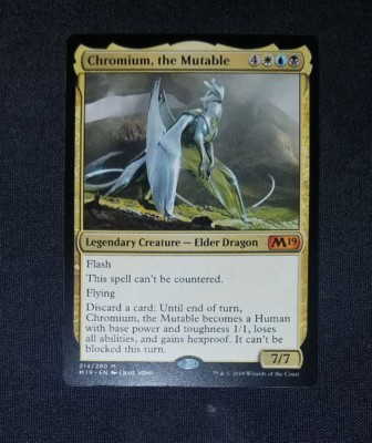Magic the Gathering M19 Chromium The Mutable NM unplayed card SD55 | eBay