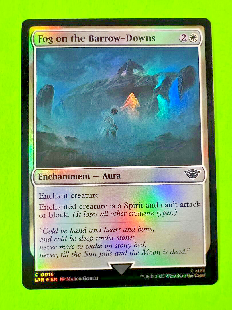 MTG The Lord of the Rings ( Fog on the Barrow-Downs ) FOIL 0016 | eBay