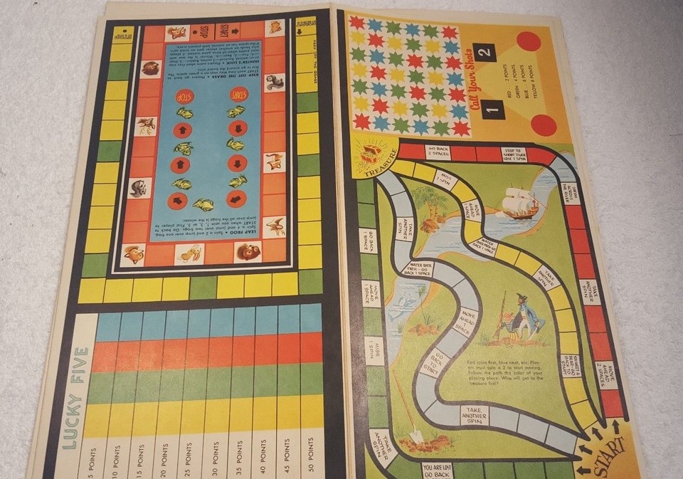 VTG Whitman Game Chest Three Double Board 40 Games COMPLETE | eBay