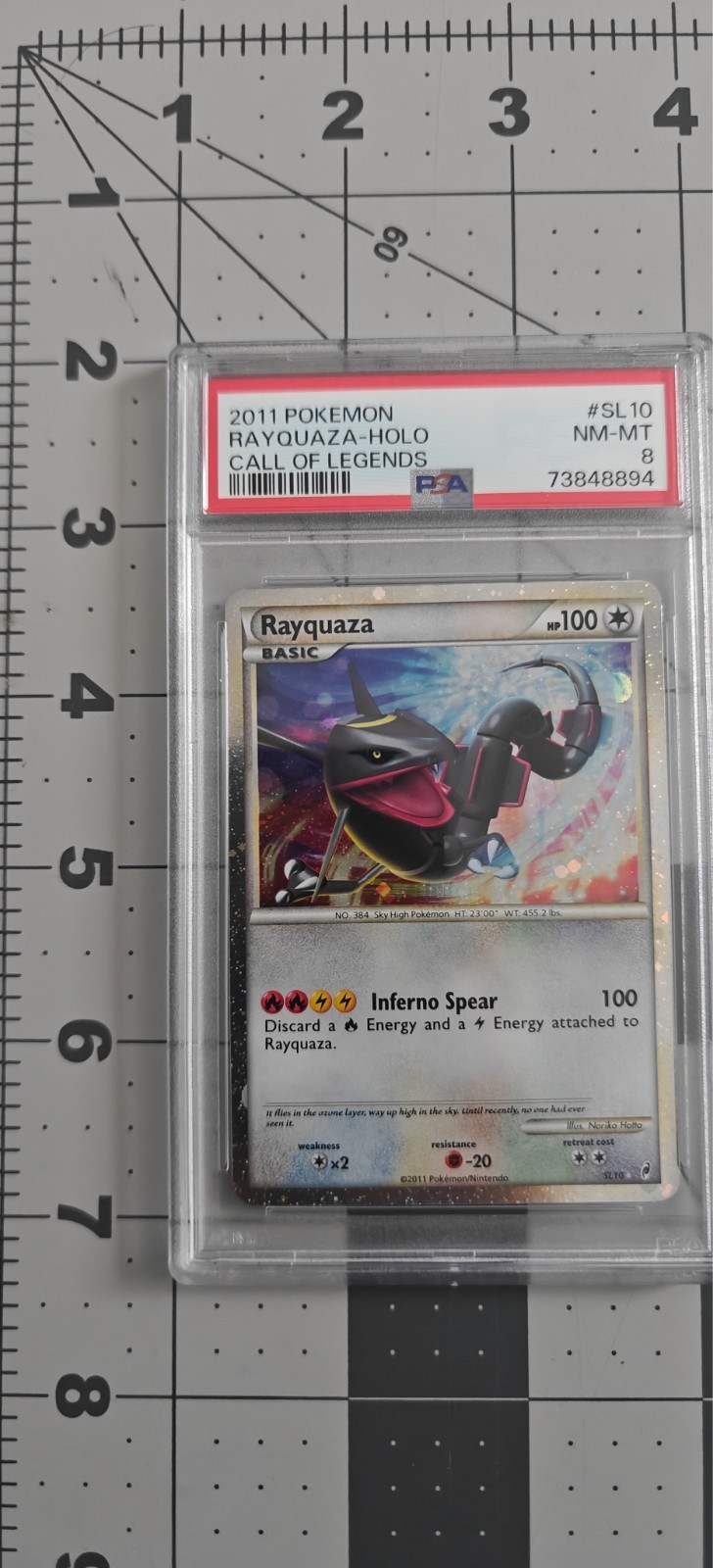 RAYQUAZA 2011 CALL OF LEGENDS #SL10 HOLO AGS 8 NM-MT | eBay