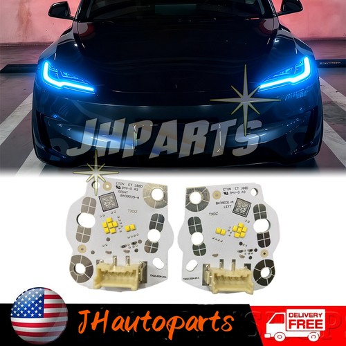 2pcs ICE Blue DRL Daytime Running light LED Boards For Tesla model 3 ...