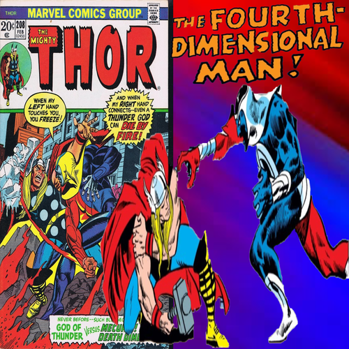 1973 The Mighty Thor #208 8.5 to 9.0 1st appearance of Mercurio the 4-D ...