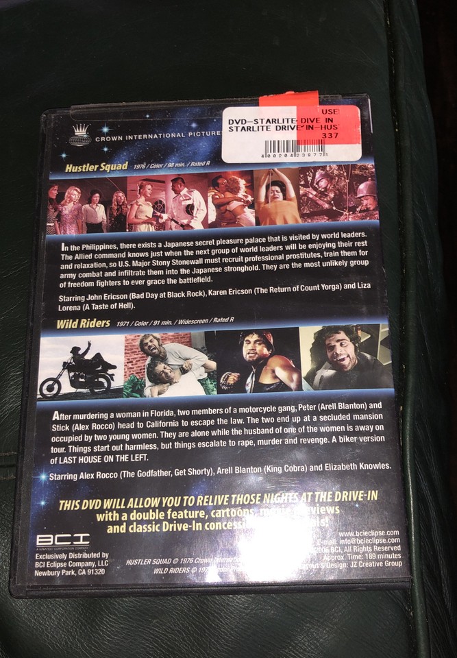 Hustler Squad / Wild Riders (Starlite Drive-In Theater DVD ...