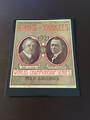 New York Giants vs New York Yankees 1921 World Series BASEBALL CARD | eBay