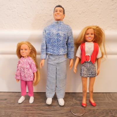 Vtg. FULL HOUSE DANNY’S FAMILY DOLLS FIGURINES 1993 Danny Dj Stephanie ...