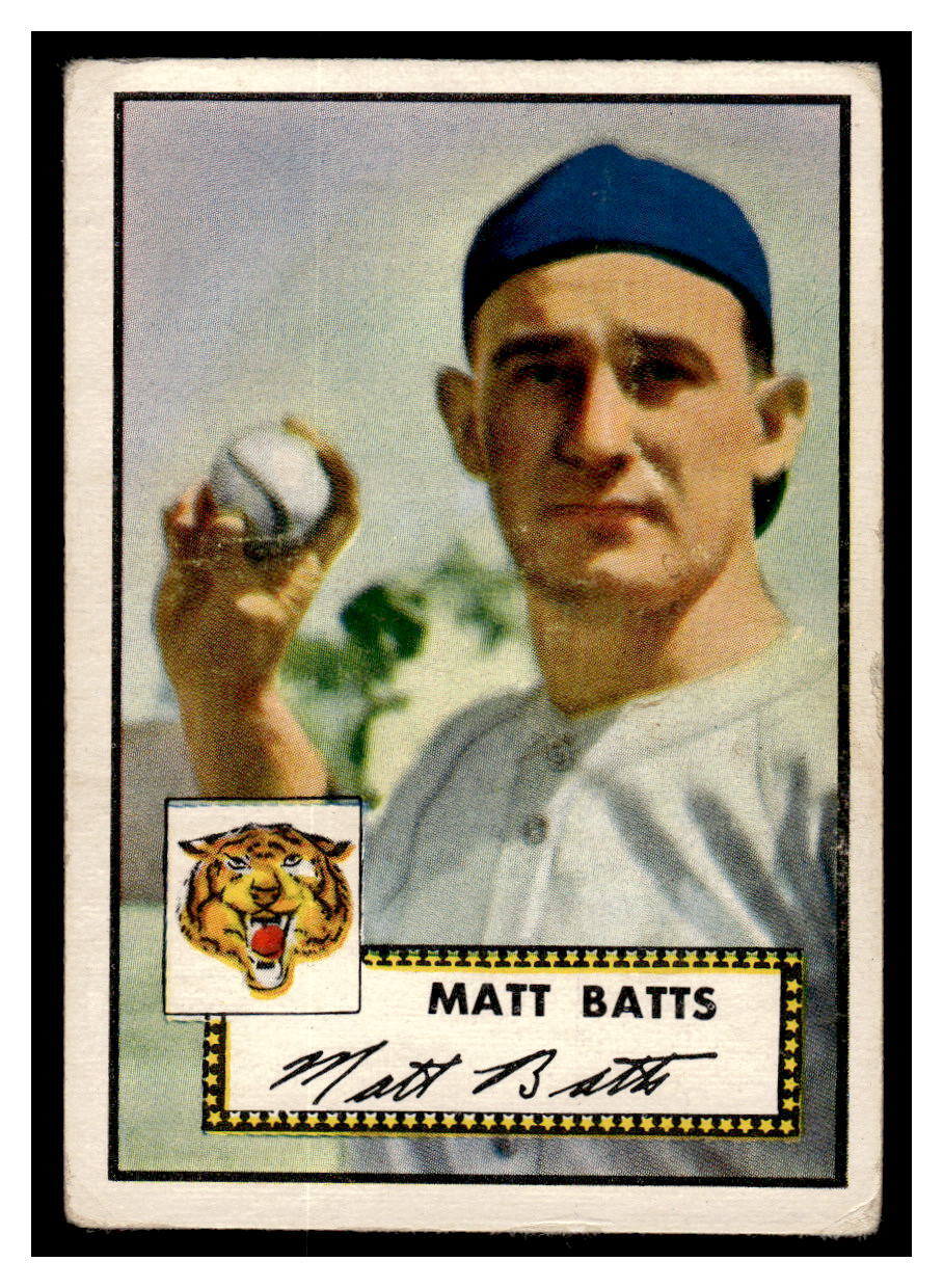 1952 Topps BASEBALL #230 Matt Batts 52T2-03 | eBay