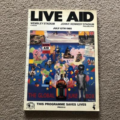 Live Aid Programme 13/07/85 Bowie U2 Queen Ref B | eBay