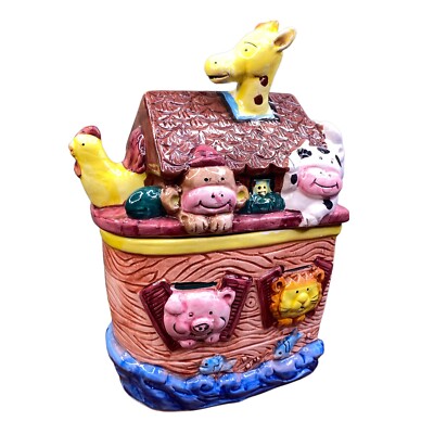 Express Productions SS ARK Noah's Ark Ceramic Cookie Candy Jar Biblical ...