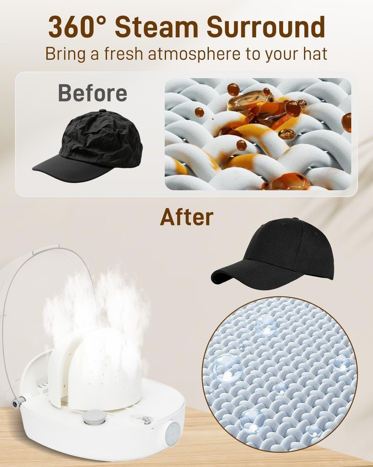 Hat Shaper, Automatic Cap Cleaner, Hat Care Machine Steam Cleaning ...
