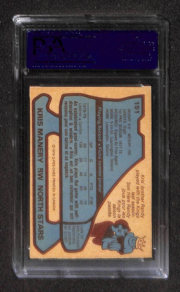 1979 O-PEE-CHEE #151 Kris Manery PSA 8 NM-MT 20226270 | eBay