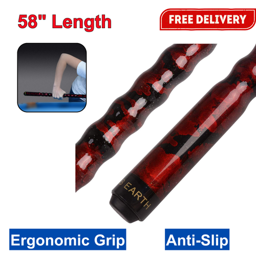 AB Earth 58" Pool Cue Stick Ergonomic Design Hardwood Canadian Maple ...