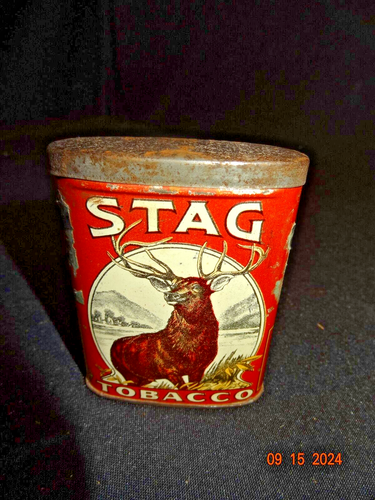 Vintage STAG Pocket Tobacco Tin......Empty | eBay