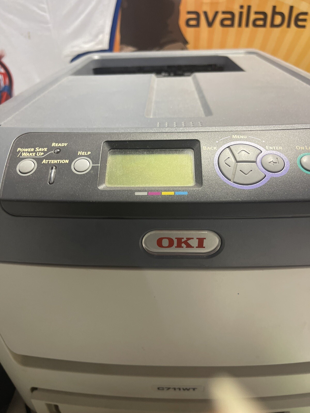 OKI c711wt White toner laser printer for TShirts and other media ...