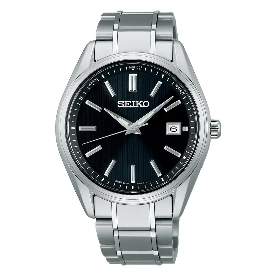 Seiko Selection NEW SBTM341 Black Dial Solar Radio Sapphire Titanium ...