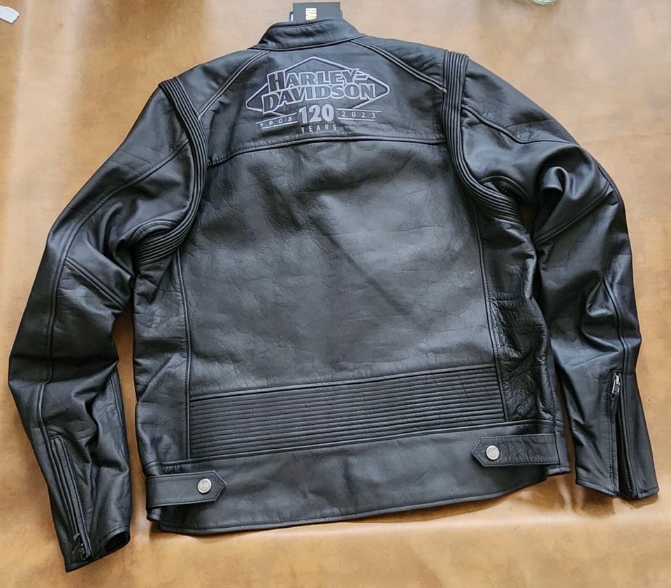 OEM Men's Harley Davidson 120th Anniversary Revelry Leather Jacket ...