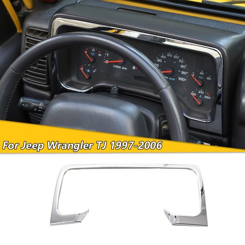 Chrome Car Dashboard Panel Edge Trim Cover Strip for Jeep Wrangler TJ ...