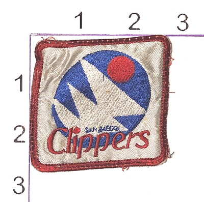 San Diego Clippers Vintage Embroidered Satin Patch Basketball Mascot ...