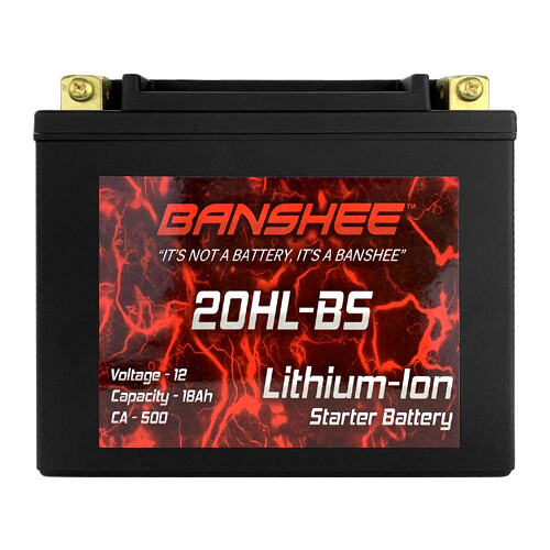 Banshee Replaces TX20HL ETX20HL LifePO4 Motorcycle ATV Battery 12V 500 ...