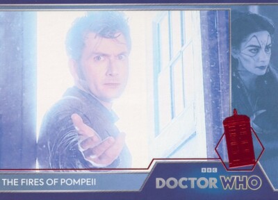 Rare New 2023 Doctor Who Red TARDIS Parallel Base chase card number 123 ...