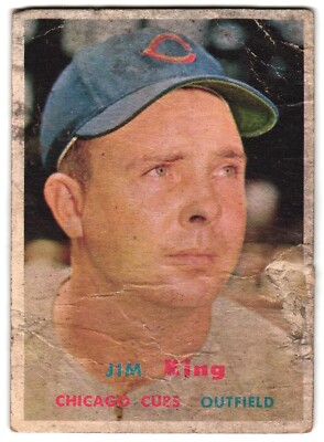 Jim King 1957 Topps Card # 186 Set Filler | eBay