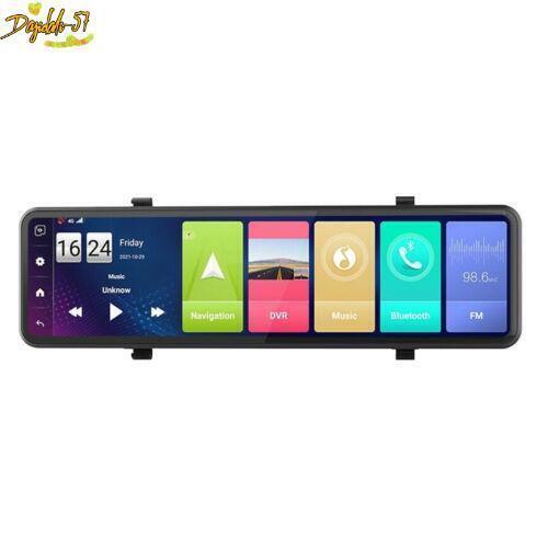 360° Panoramic 4G Car Dash Cam Rearview Mirror Cameras Android 8.1 GPS ...