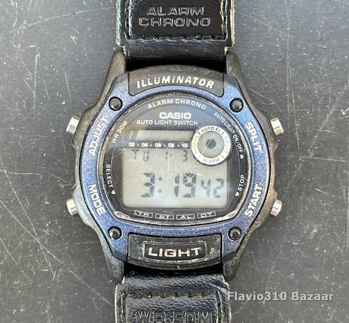 CASIO W-94H (1950) Illuminator 50M Water Resist 36mm Watch- New Battery ...
