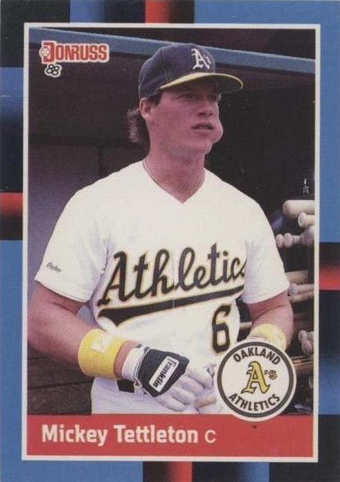1988 Donruss - Mickey Tettleton, Mickey Tettleton #103 Solid Blue Upper ...