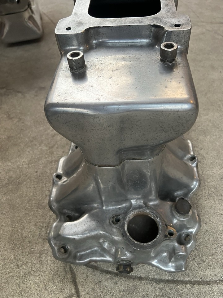 Vintage Weiand BBC Rectangle Port 1x4 Tunnel Ram Intake Manifold | eBay