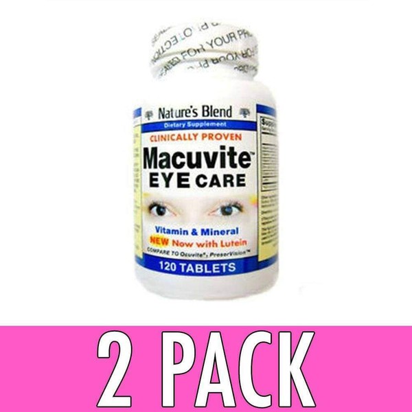 Nature's Blend Macuvite Eye Care Tablets 120ct 079854012453 for sale ...