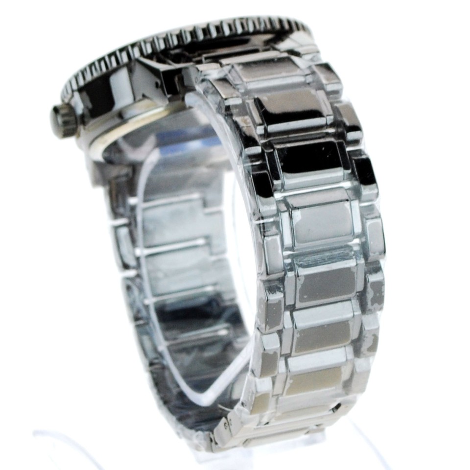 Mens Designer Fashion Luxury Plated Metal Dress Analog Round Wrist ...