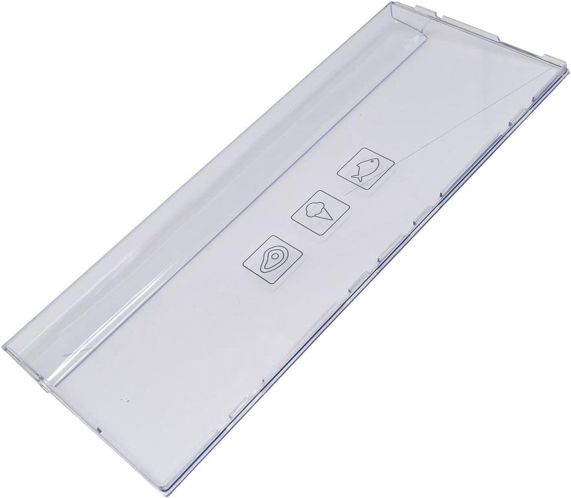 Genuine Beko Middle Freezer Drawer Clear Front Panel Flap Cover Handle ...
