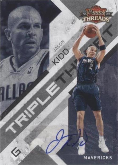 2009-10 Panini Threads - Triple Threat Jason Kidd #3 Signatures /50 (AU ...