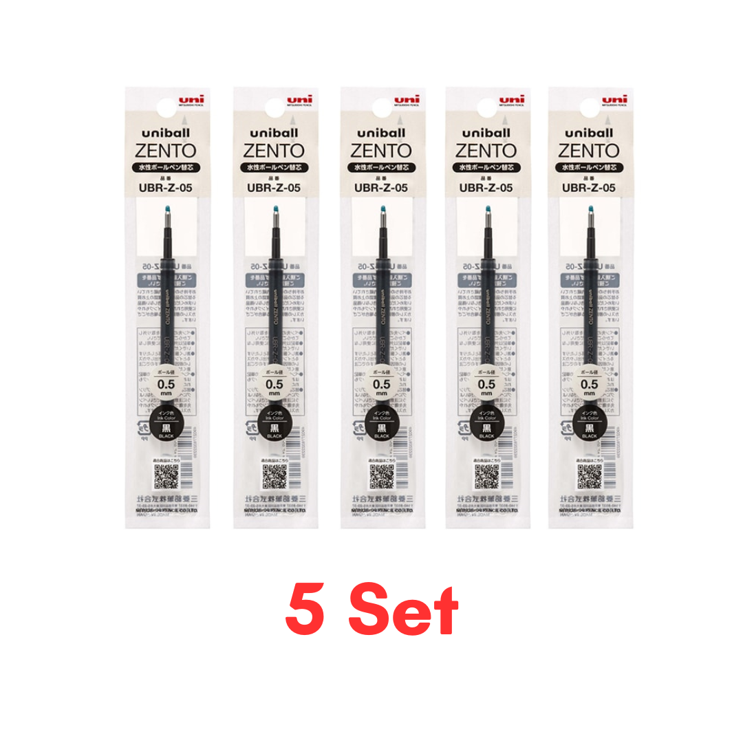 Mitsubishi Pencil Uniball ZENTO Refill 0.5mm Black Ink 5 Set UBR-Z-05 | eBay