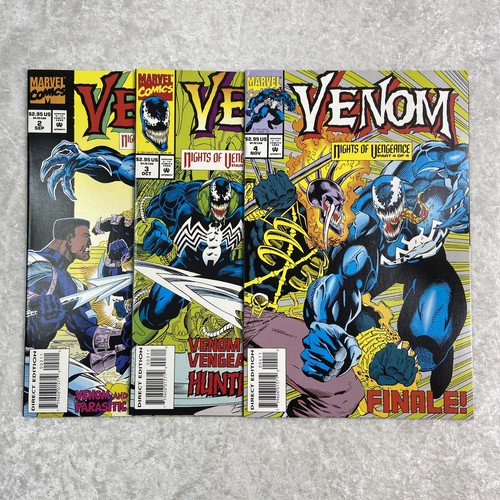 1994 Venom Nights of Vengeance Marvel Comics Issues #2, #3 & #4 Key ...