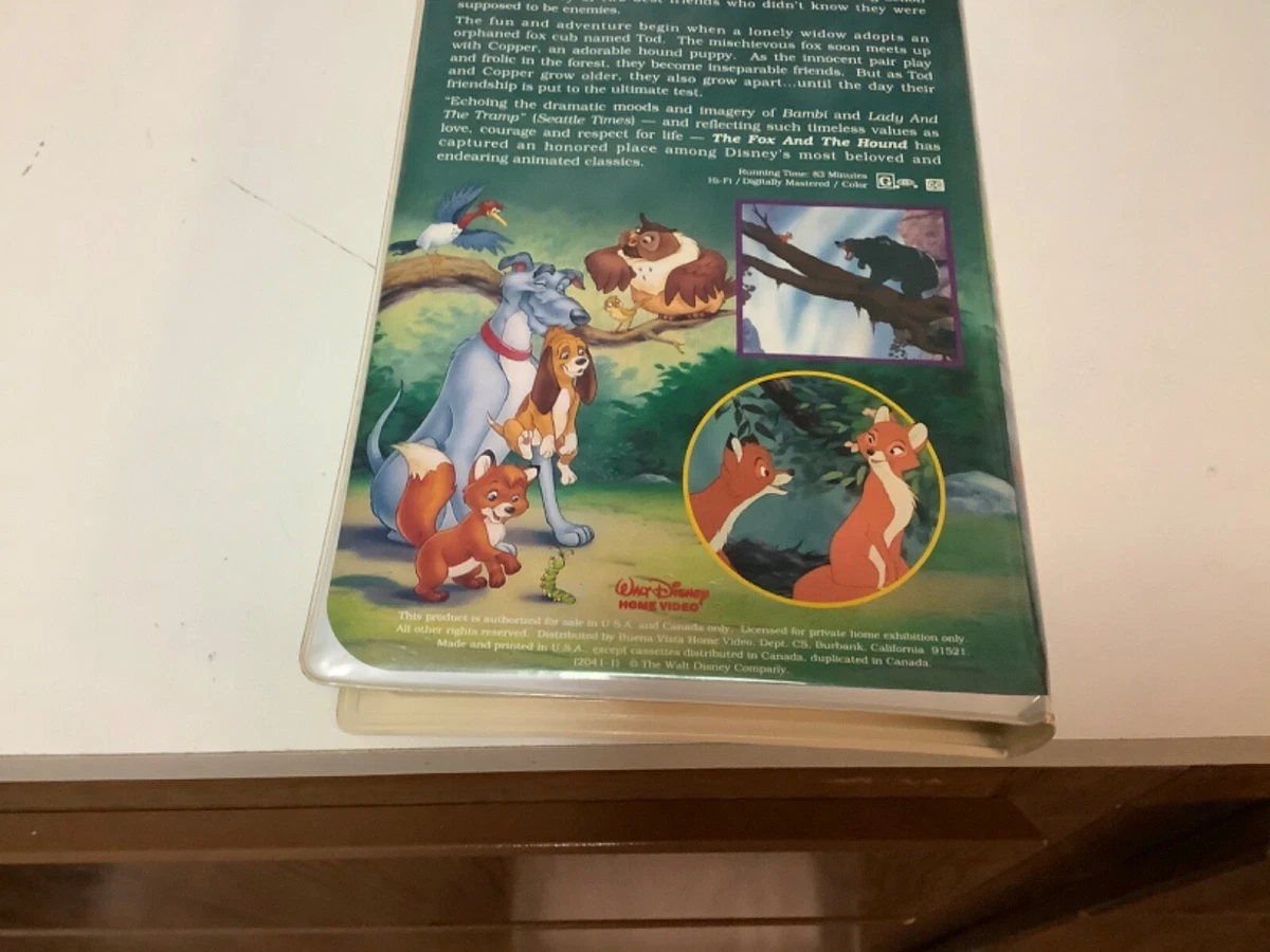 The Fox And The Hound Vhs Ebay