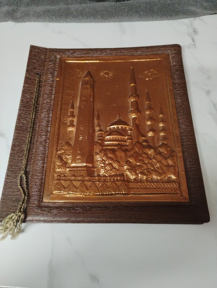 Unique Pair copper relief plated Scrap Book with rice paper | eBay