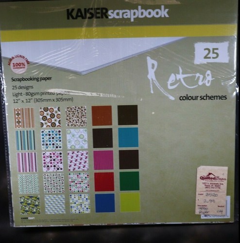 Kaiser Scrapbooking 12x12 Paper Pack Retro 25 Designs | eBay