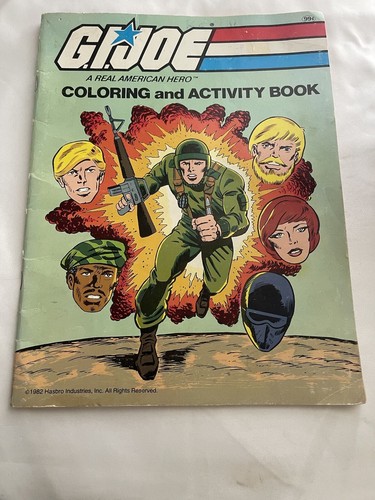 1982 GI Joe Coloring and Activity Book Original Vintage | eBay