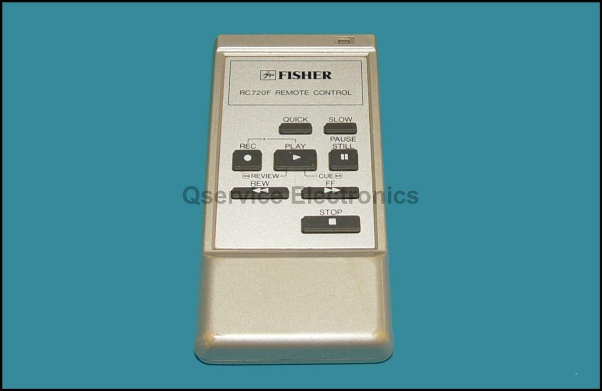 Fisher RC-720F Infrared Remote Control For FVHP720 VHS Video Recorders ...