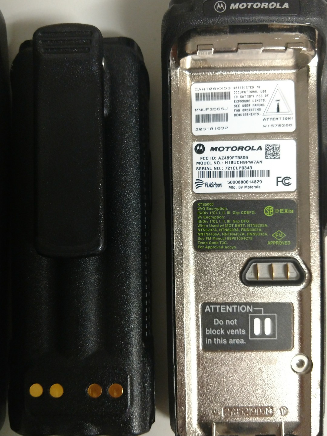 (12) MOTOROLA XTS5000 III 800mhz P25 DIGITAL RADIOS H18UCH9PW7AN 500008 ...