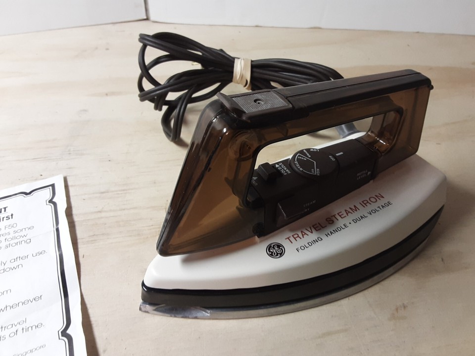 GE The Small Wonder Foldable Travel Steam or Dry Iron F50 General ...