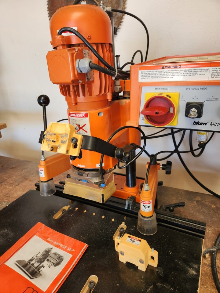 Blum Minipress Hinge Boring Machine Drill Press M51N1053 | eBay