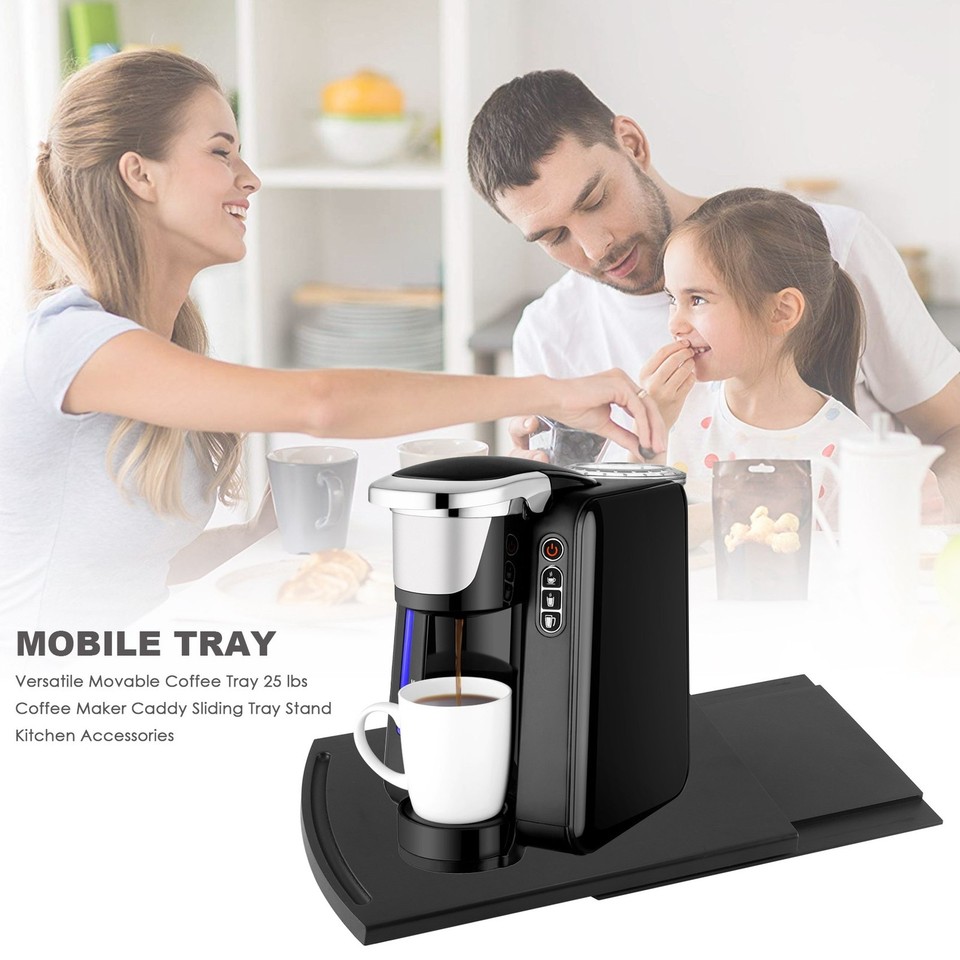 Versatile Movable Coffee Tray 25 lbs Coffee Maker Sliding Tray ...