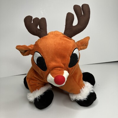 Rudolph the Red Nosed Reindeer 15” Plush Teddy Mountain Pillow Pet ...
