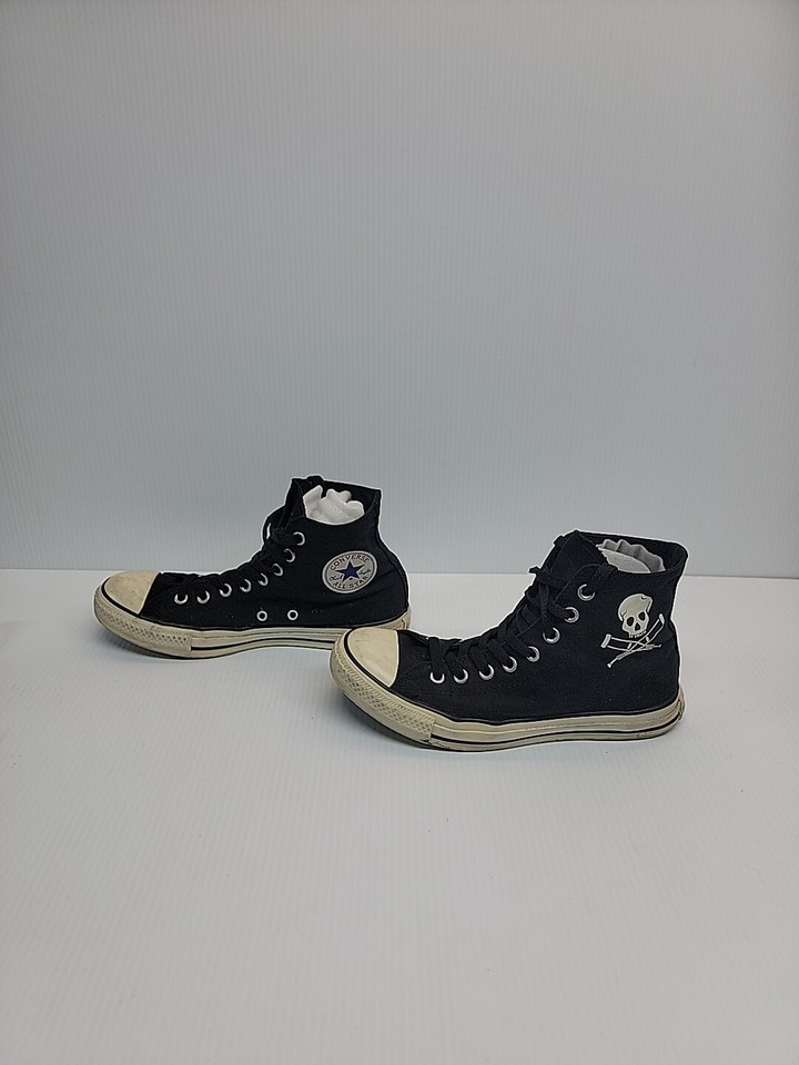 7 US Jackass Converse All Star AW980 Sneaker Skull Crutches Black Men ...