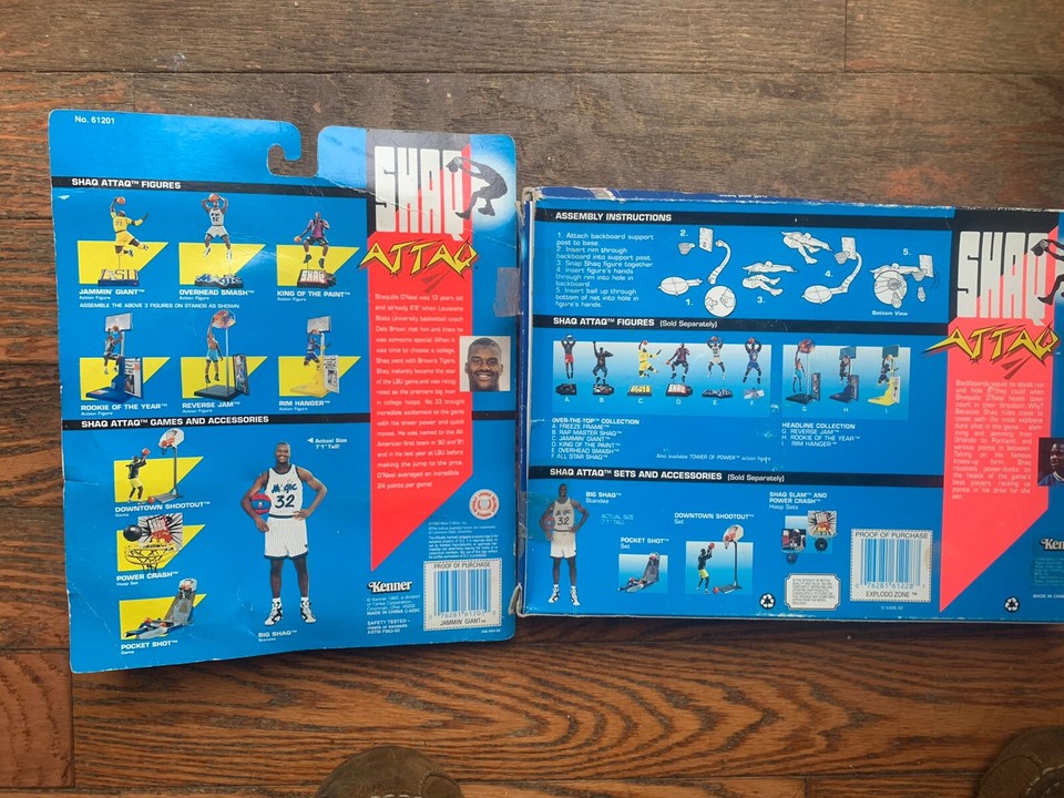 1994 Kenner Shaq Attaq Explodo Zone Shaquille O'Neal Vintage Sealed Toy ...