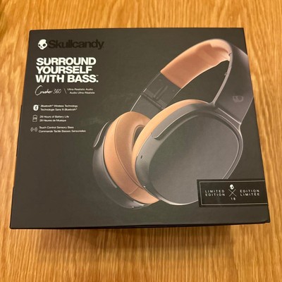SKULLCANDY CRUSHER 360 S6MBW-J373 Headphone Black Tan Limited Edition ...