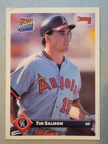 *1993 Donruss Rated Rookie #176 Tim Salmon California Angels Complete ...